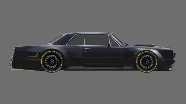 Pontiac GTO Widebody Kit 3D Model in Classic Cars 3DExport