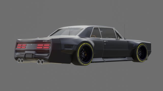 Pontiac GTO Widebody Kit 3D Model in Classic Cars 3DExport