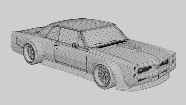 Pontiac GTO Widebody Kit 3D Model in Classic Cars 3DExport