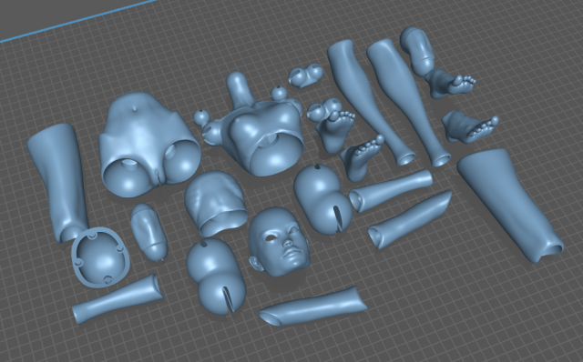 Bjd doll for 3d printing adela 60cm Modelo de impresión 3D in Juguetes ...