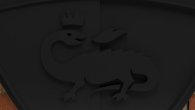 Le Havre AC Logo 3D Print Model in Signs and Logos 3DExport