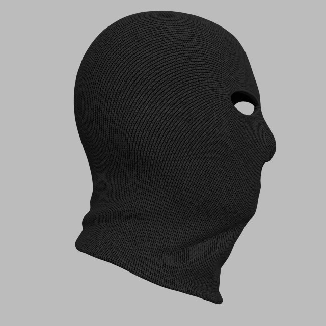 black and red balaclava mask 3D Model in Clothing 3DExport