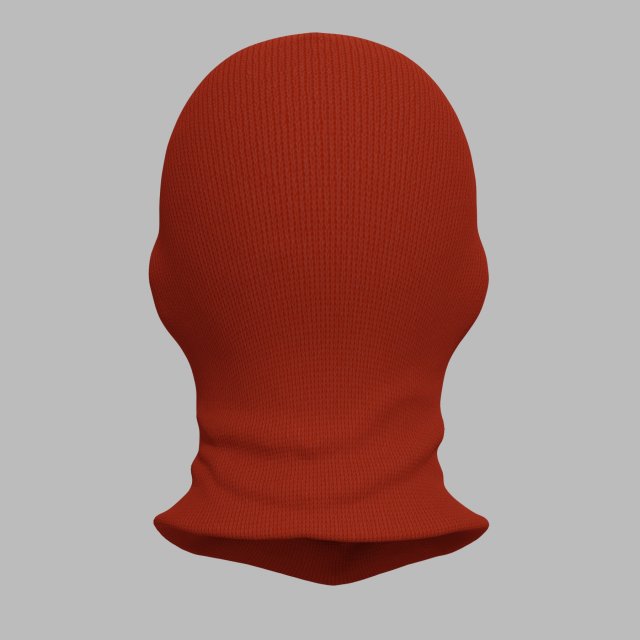 black and red balaclava mask 3D Model in Clothing 3DExport