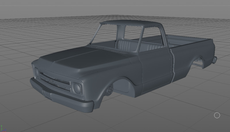 Chevrolet C10 1968 3D Model in Van and Minivan 3DExport