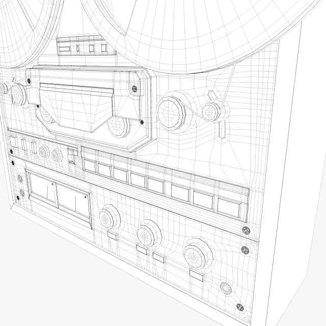 tape recorder 3D Model in Audio 3DExport