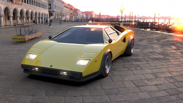 Lambo Countach 3D Model in Cart 3DExport
