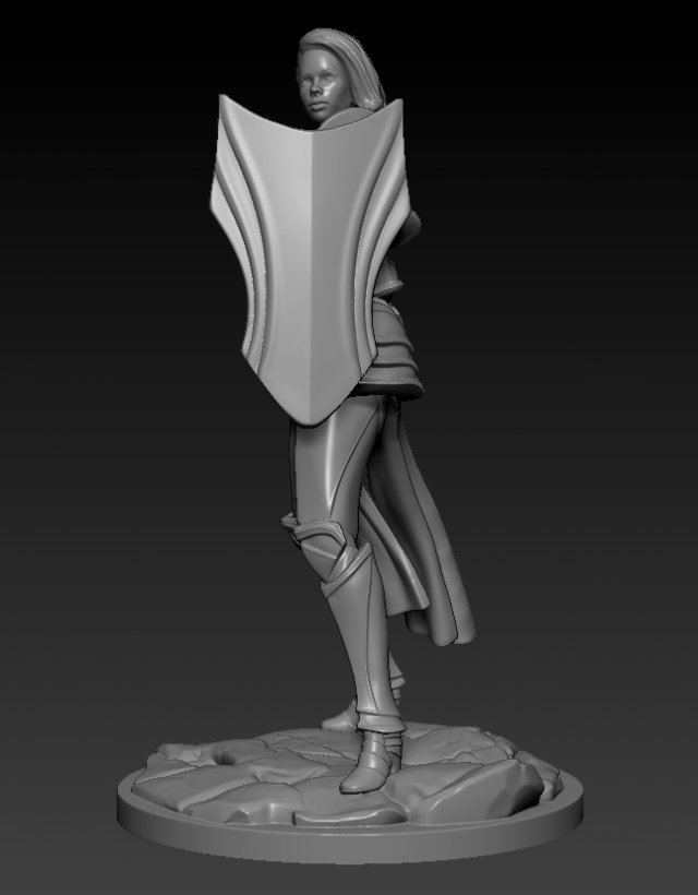 female knight 3D Model in Woman 3DExport