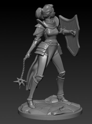female knight 3D Model in Woman 3DExport