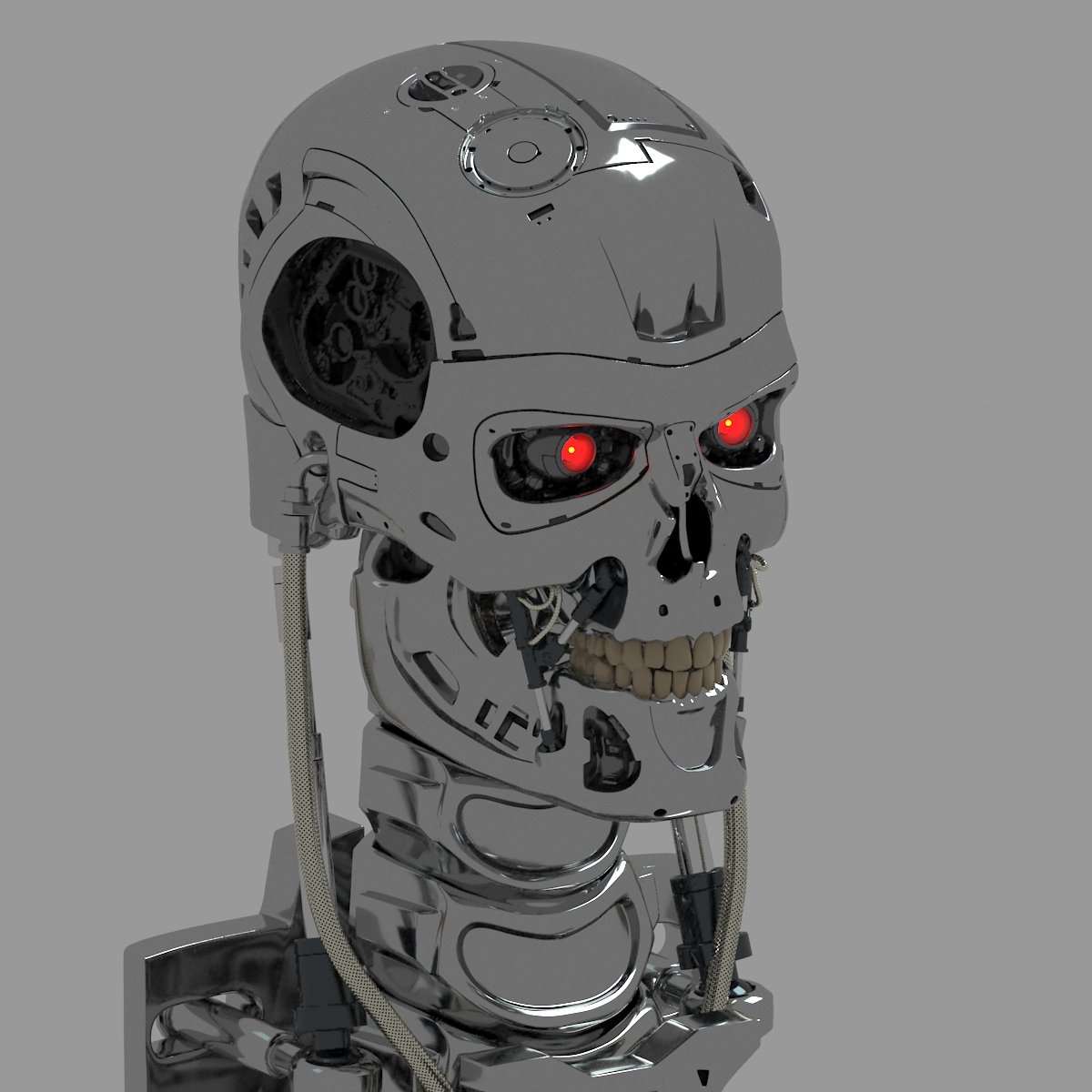 Terminator Skull Drawing