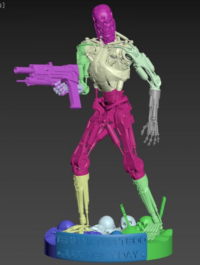 TERMINATOR T-800 ENDOSKELETON REKVIZIT T2 3D Print Model in Monsters ...