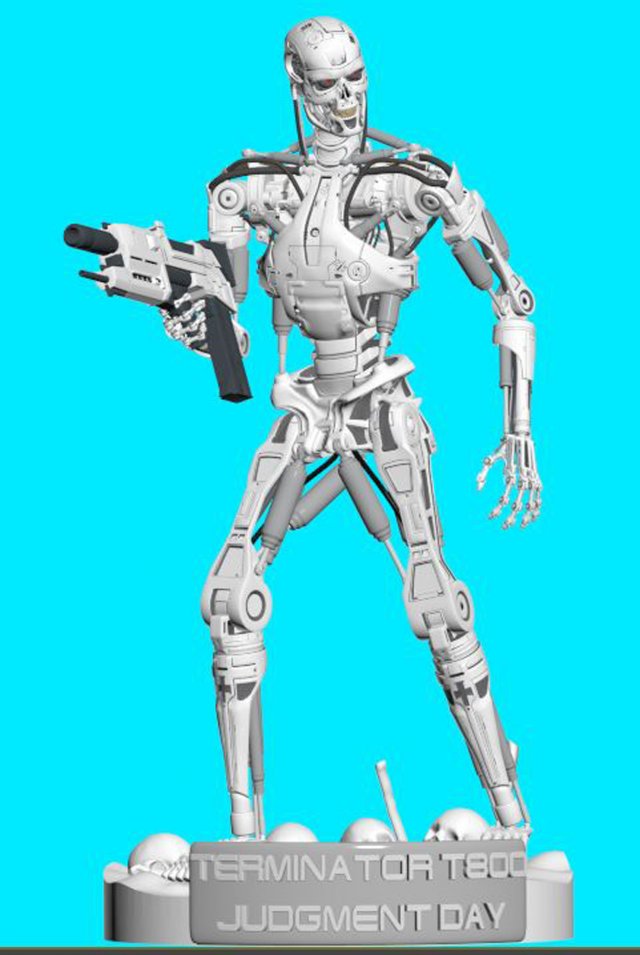 TERMINATOR T-800 ENDOSKELETON REKVIZIT T2 3D Print Model in Monsters ...