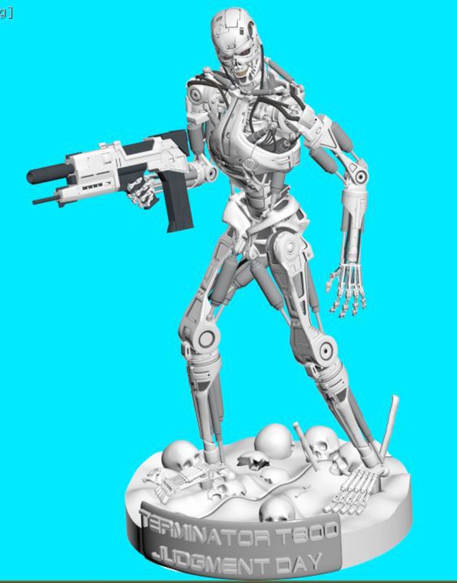 TERMINATOR T-800 ENDOSKELETON REKVIZIT T2 3D Print Model in Monsters ...
