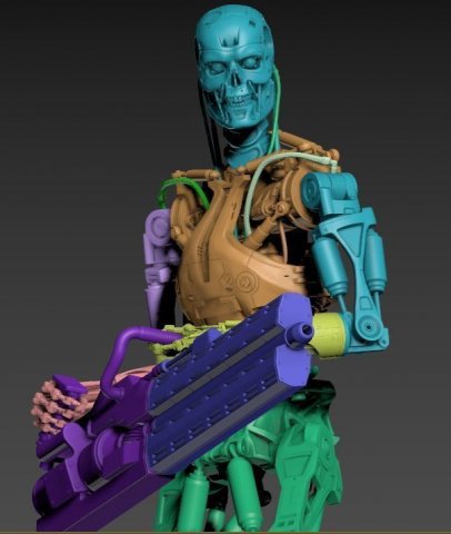 THE TERMINATOR T-800 3D Print Model in Monsters & Creatures 3DExport