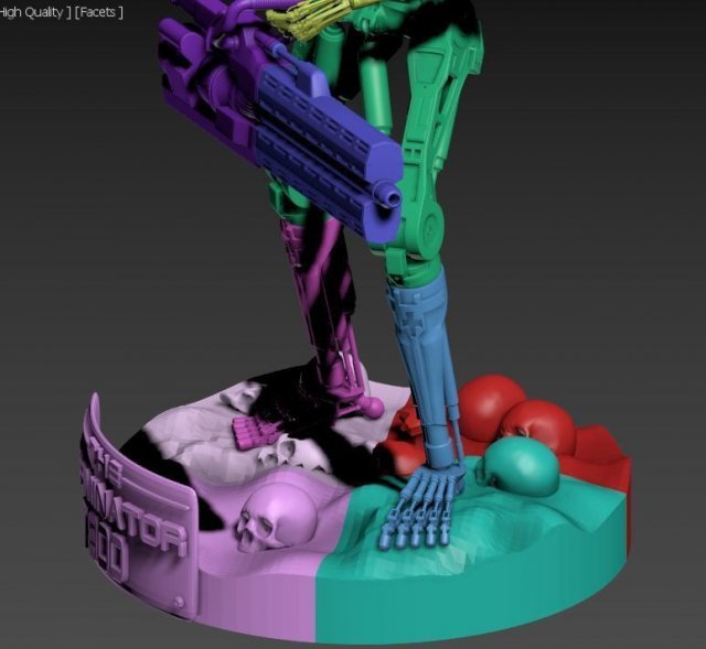 THE TERMINATOR T-800 3D Print Model in Monsters & Creatures 3DExport