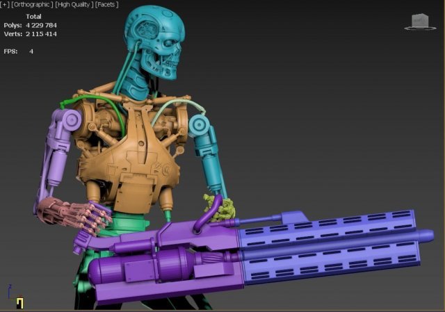 THE TERMINATOR T-800 3D Print Model in Monsters & Creatures 3DExport