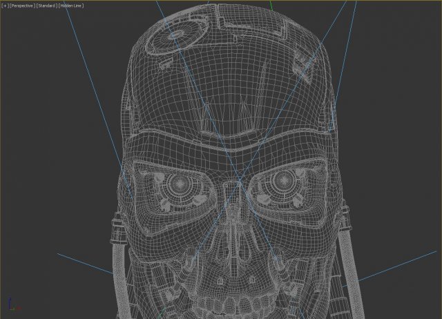 Terminator T800 Salvation Endoskeleton 3D Model in Robot 3DExport