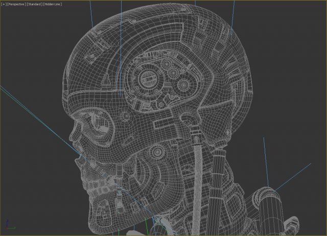 Terminator T800 Salvation Endoskeleton 3D Model in Robot 3DExport