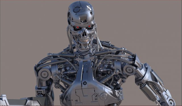 Terminator T800 Salvation Endoskeleton 3D Model in Robot 3DExport