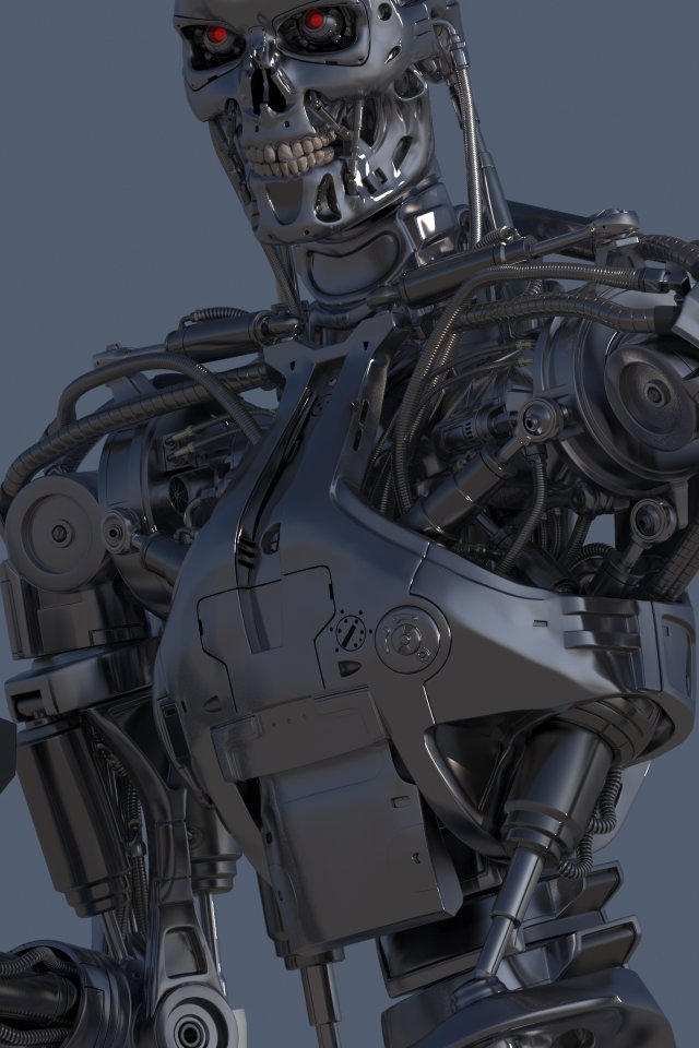 Terminator T800 Salvation Endoskeleton 3D Model in Robot 3DExport