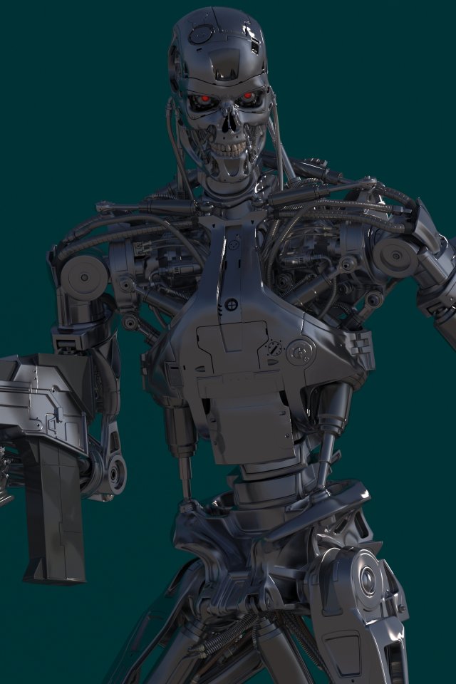 Terminator T800 Salvation Endoskeleton 3D Model in Robot 3DExport