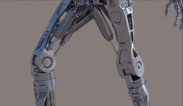 Terminator T800 Salvation Endoskeleton 3D Model in Robot 3DExport