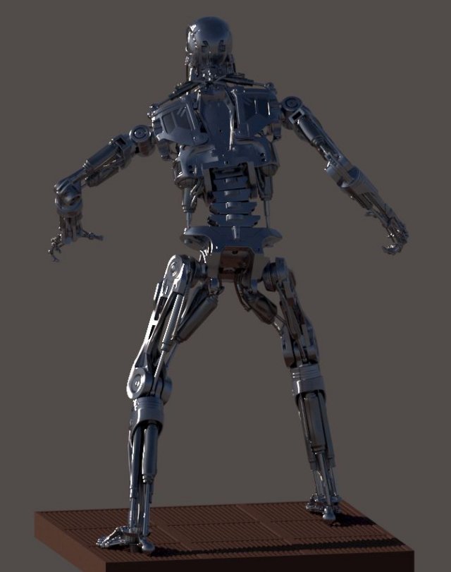 Terminator T-800 Endoskeleton T1 V4 3D Print Model in Monsters ...