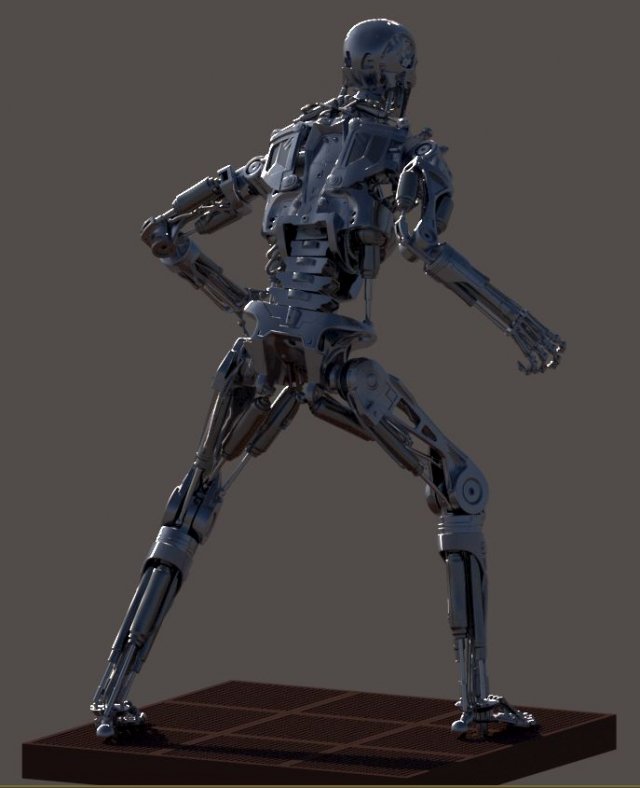 Terminator T-800 Endoskeleton T1 V4 3D Print Model in Monsters ...