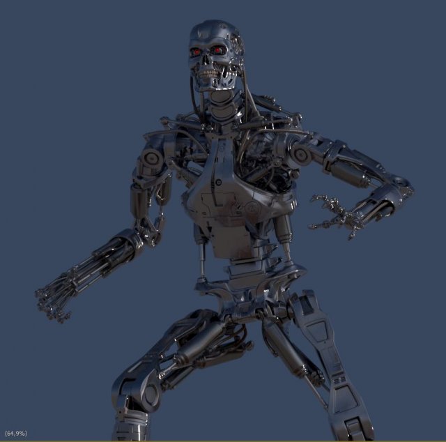 Terminator T-800 Endoskeleton T1 V4 3D Print Model in Monsters ...