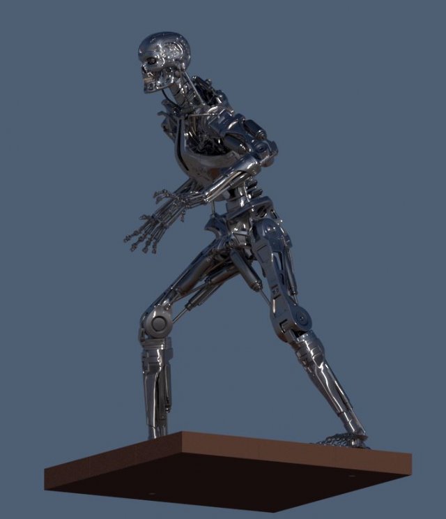 Terminator T-800 Endoskeleton T1 V4 3D Print Model in Monsters ...