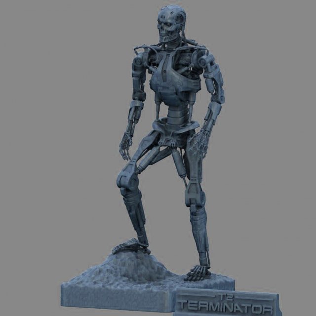 T-800 T2 TERMINATOR 3D Print Model in Figurines 3DExport