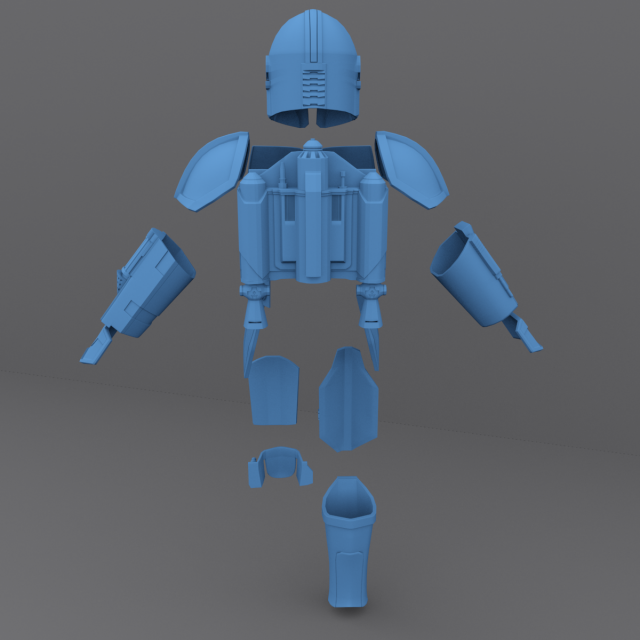the mandalorian beskar armor - for 3d print real scale 3D Print Model ...