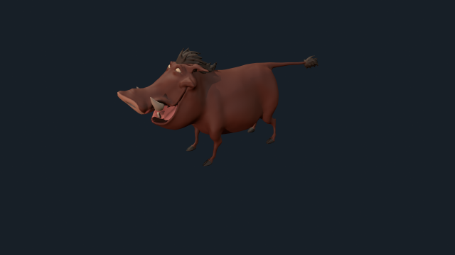 pumba 3D Model in Cartoon 3DExport