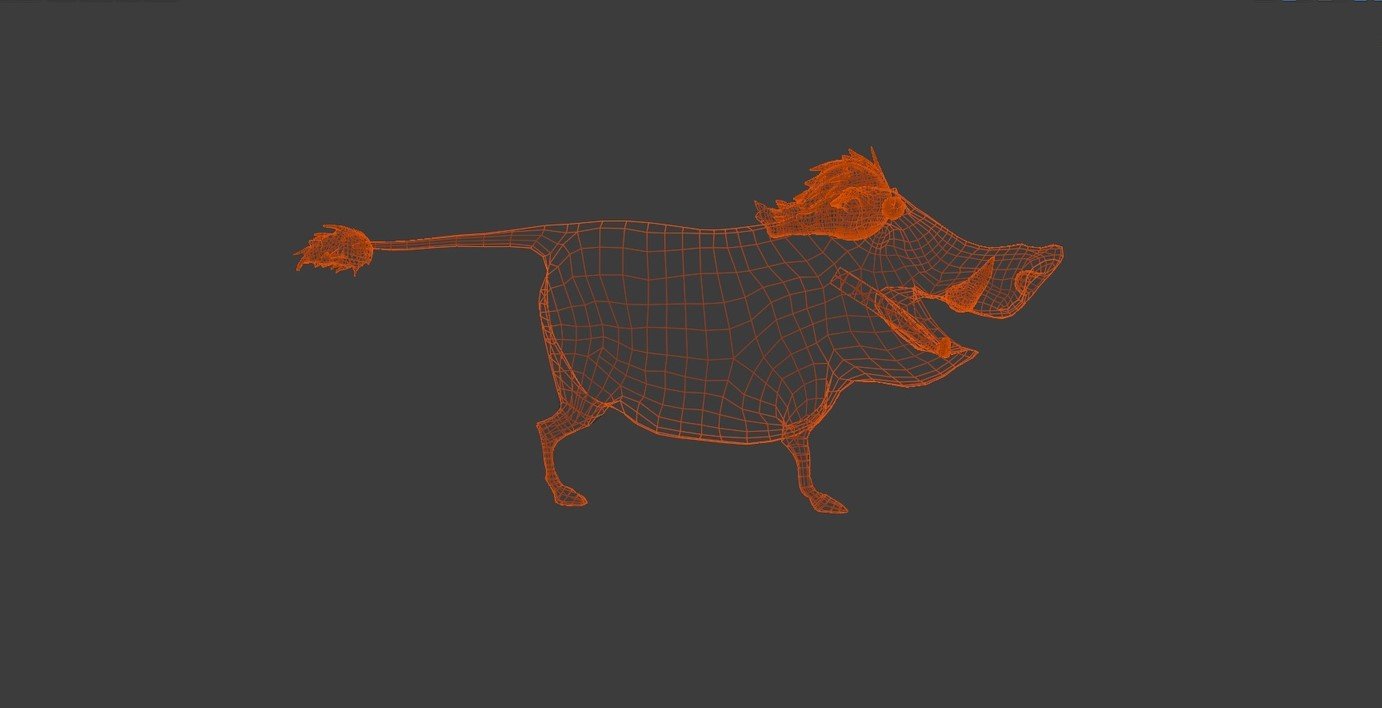 pumba 3D Model in Cartoon 3DExport