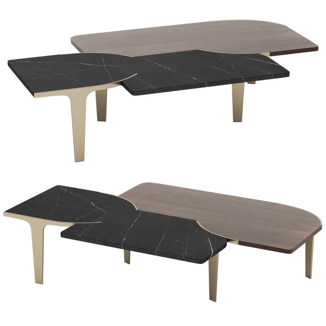 Turri SOUL Coffee Tables 3D Model in Table 3DExport