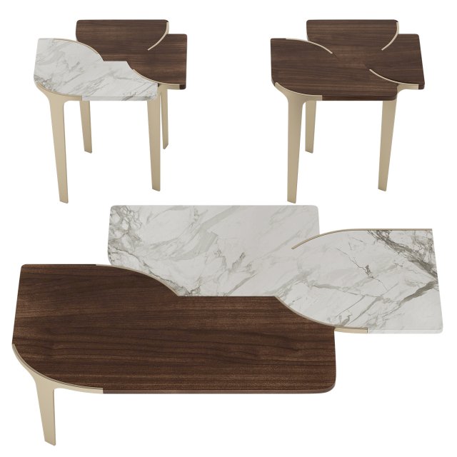 Turri SOUL Coffee Tables 3D Model in Table 3DExport