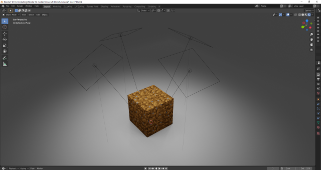 minecraft block 3D Model in Other 3DExport
