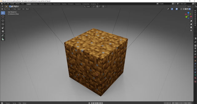 minecraft block 3D Model in Other 3DExport