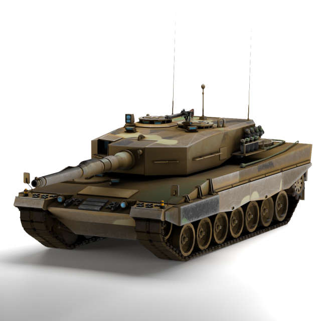 Tank 3D Model in Tank 3DExport