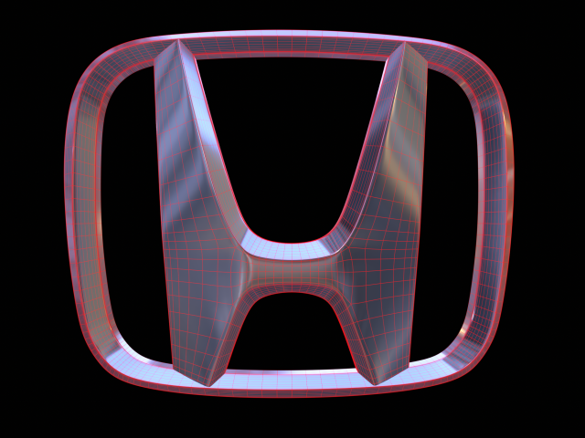 Honda Logo 3D Model in Parts of auto 3DExport