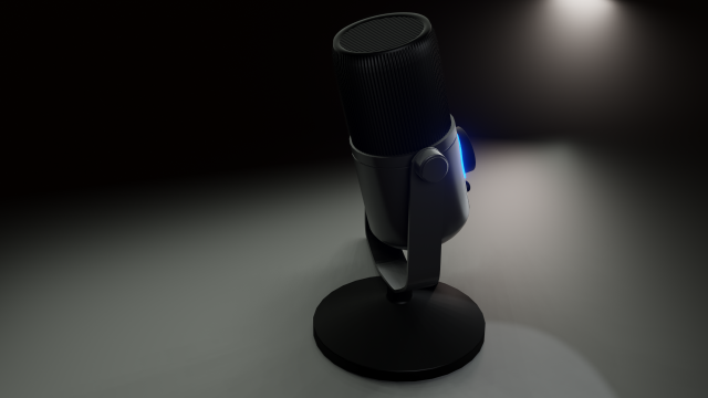 microphone Free 3D Model in Audio 3DExport