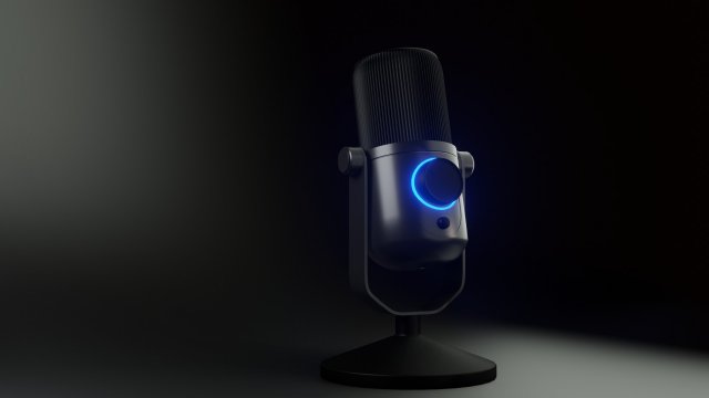 microphone Free 3D Model in Audio 3DExport