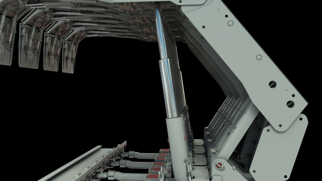 coal mining machine shearer loader 3D Model in Fantasy 3DExport