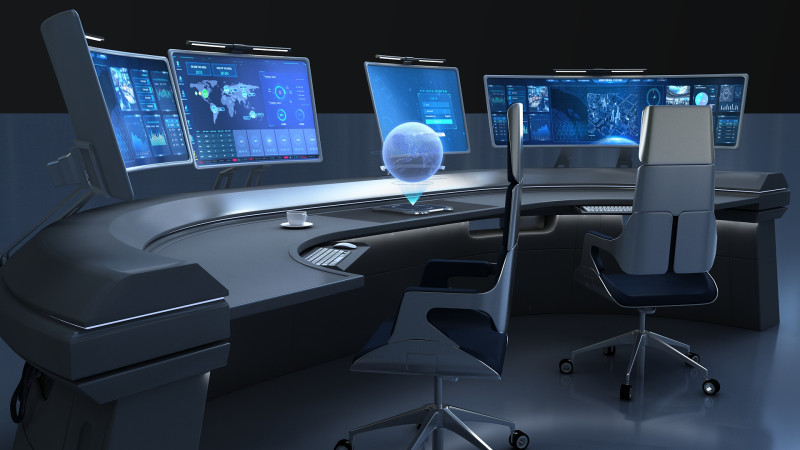 Future desk Lab Table 3D Model in Exhibit 3DExport