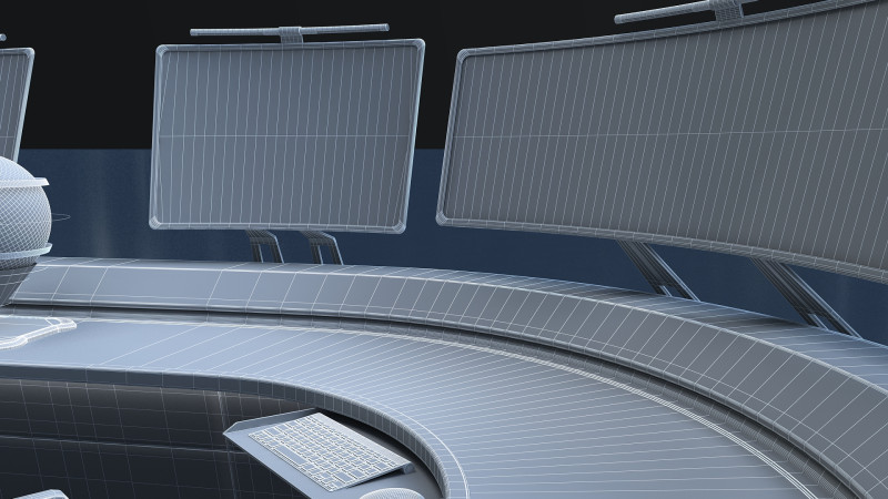 Future desk Lab Table 3D Model in Exhibit 3DExport