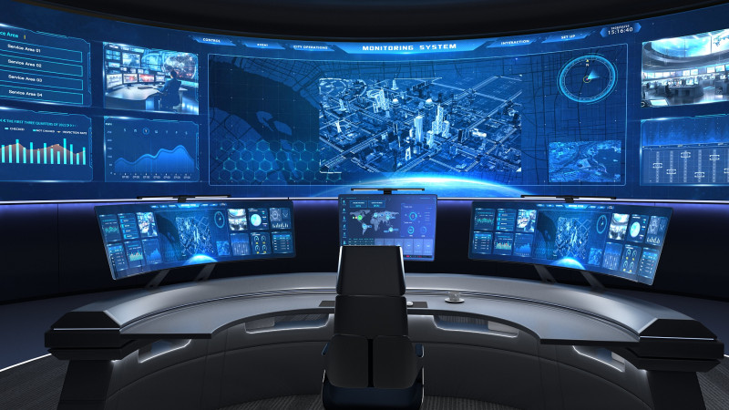 Small control room 3D Model in Exhibit 3DExport