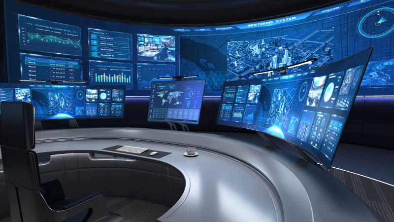 Small control room 3D Model in Exhibit 3DExport