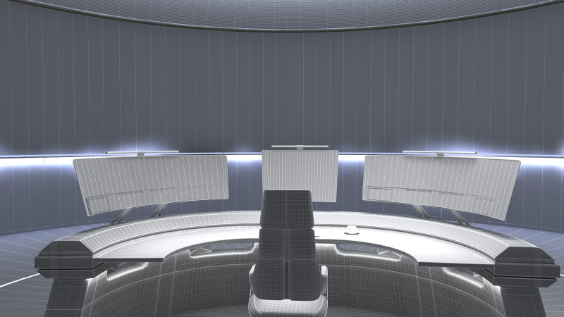 Small control room 3D Model in Exhibit 3DExport