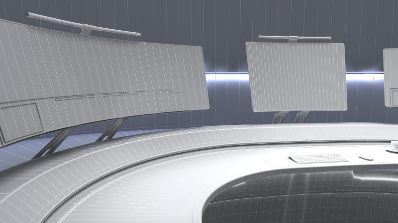 Small control room 3D Model in Exhibit 3DExport