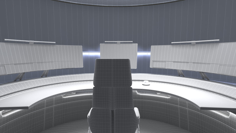 Small control room 3D Model in Exhibit 3DExport