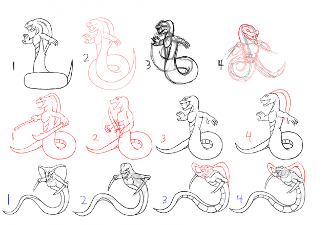 yuan-ti - snake-man warrior pose 2 Free 3D Print Model in Figurines ...